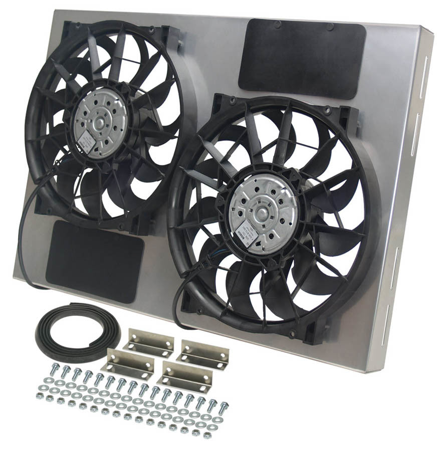 Dual RAD Fan w/Alum Shroud Assembly – Coastal Race Parts